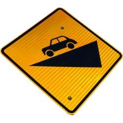 Best Aluminium Road Safety Sign Board Yellow Rhombus Shape Glossy ...