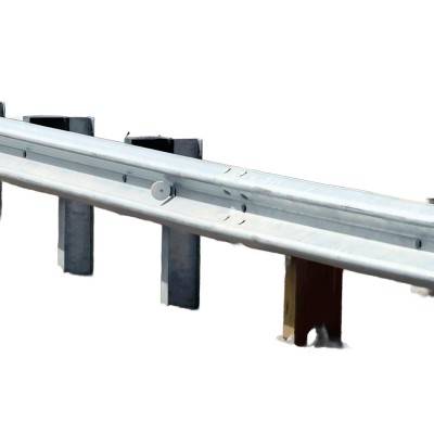 Galvanised W Beam Metal Crash Barrier For Highway Sign Exterior Position